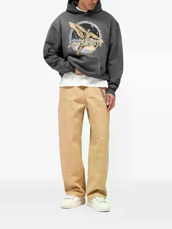 REPRESENT Graphic Print Hoodie - Grey