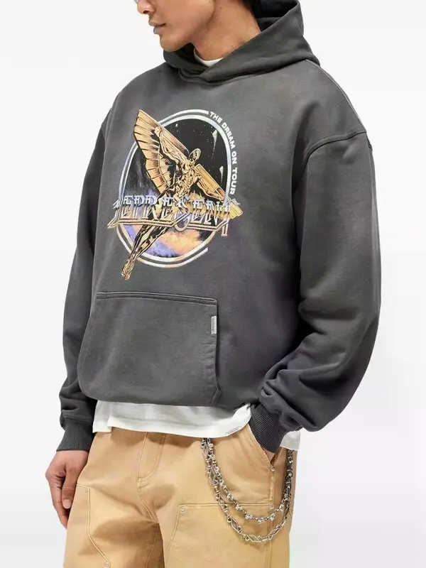 REPRESENT Graphic Print Hoodie - Grey