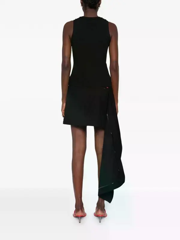 Loewe Anagram Tank Top In Stretch Viscose - Black