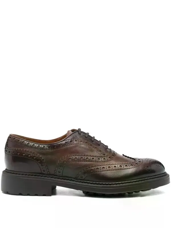 DOUCAL'S Brogue Leather Oxford Shoes