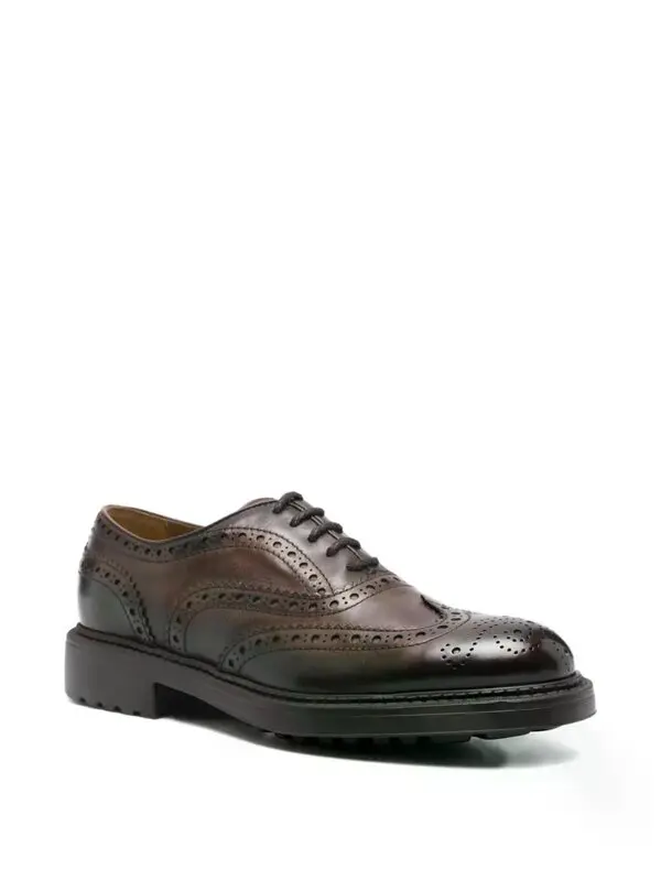DOUCAL'S Brogue Leather Oxford Shoes