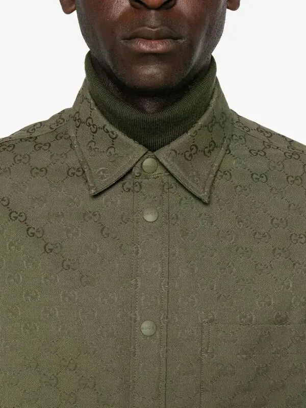 Gucci Monogram-embossed Shirt