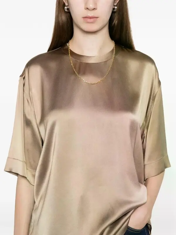 TOTEME Round-neck T-shirt - Brown