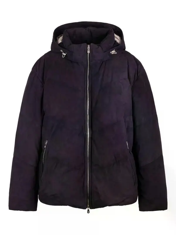 Brunello Cucinelli Zip-up Hooded Jacket - Blue