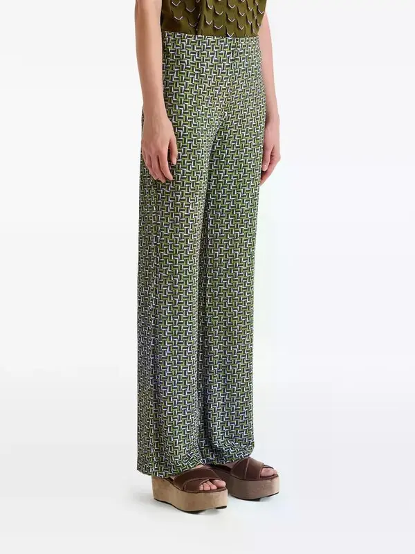 Malìparmi Geometric-pattern Palazzo Pants
