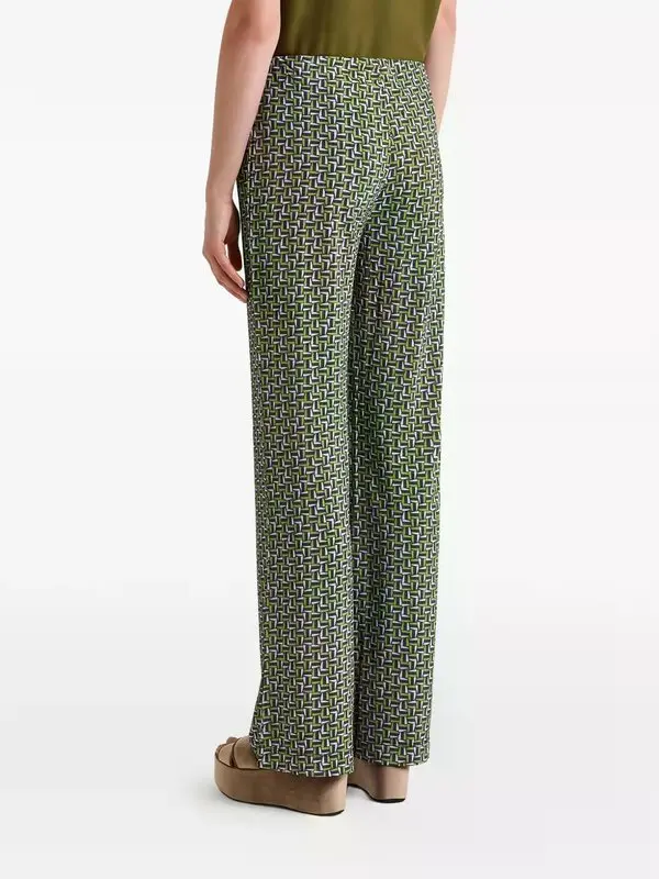 Malìparmi Geometric-pattern Palazzo Pants