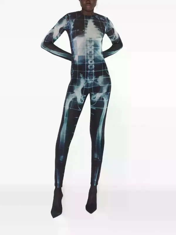 JEAN PAUL GAULTIER Printed Jumpsuit - Black