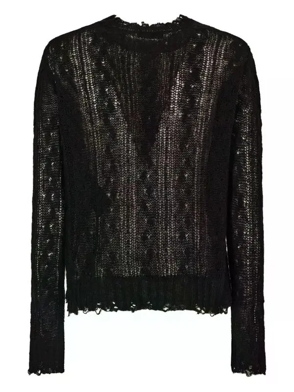 Alanui Open-work Ruffled Jumper