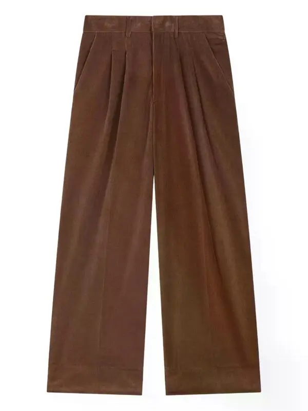 DONDUP Eloise Pleated Trousers - Brown