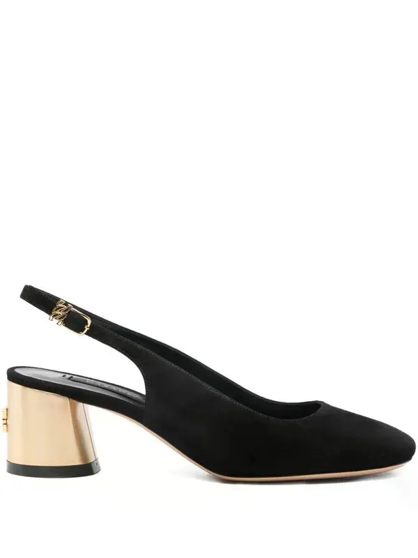 Casadei 60mm Round-toe Pumps