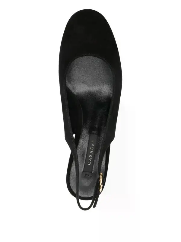 Casadei 60mm Round-toe Pumps