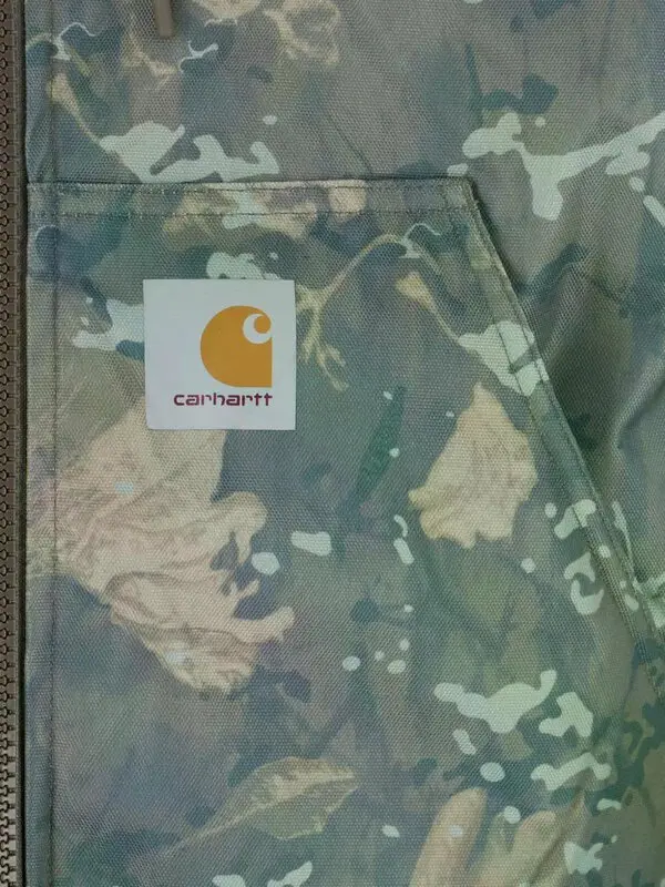 Carhartt Work In Progress Og Active Cold Camouflage-pattern Jacket - Green