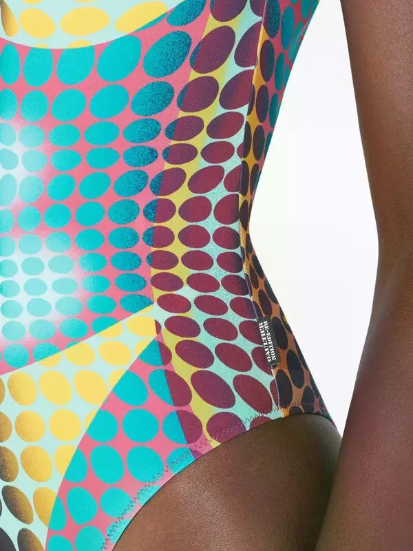 JEAN PAUL GAULTIER Re-edition Printed Swimsuit - Blue