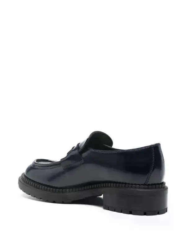 Casadei 40mm Round-toe Loafers