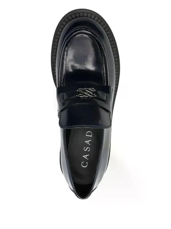 Casadei 40mm Round-toe Loafers