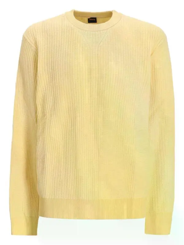 BOSS Ribbed Cotton Sweater