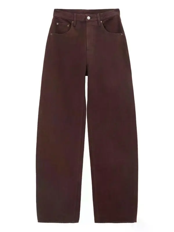HEY JOANIE Slope Curve Five-pocket Jeans - Brown