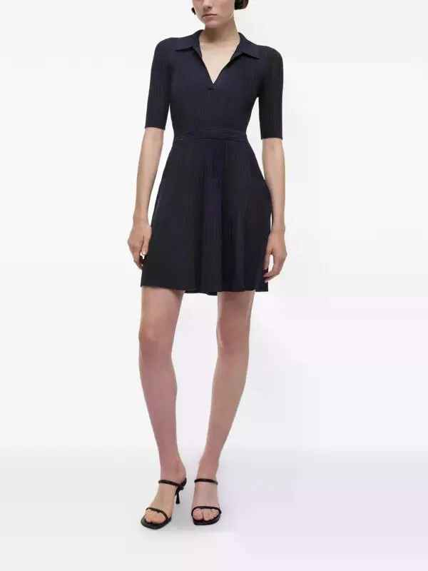 Simkhai Patricia Stitching Mini Dress - Blue