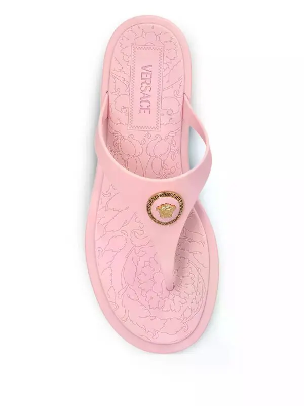 Versace Alia Medusa-accent Slides - Pink