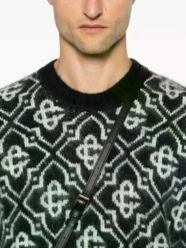 Casablanca Monogram Sweater - Black
