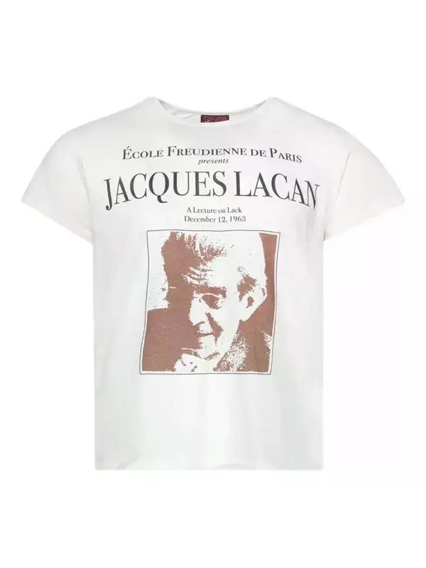 PRAYING Jacques Lacan Graphic-print T-shirt - White