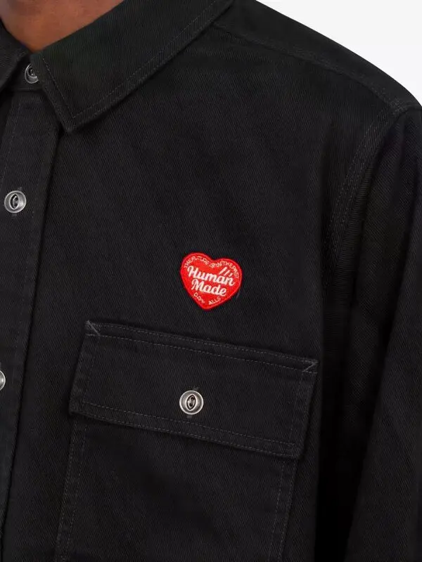 HUMAN MADE Embroidered Work Shirt - Black