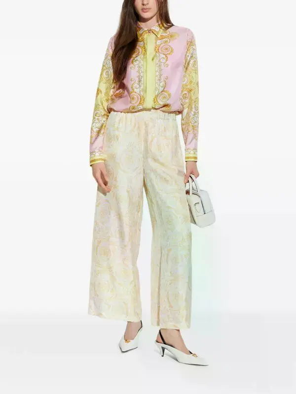 Versace Floral-patterned Trousers