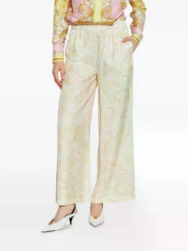 Versace Floral-patterned Trousers