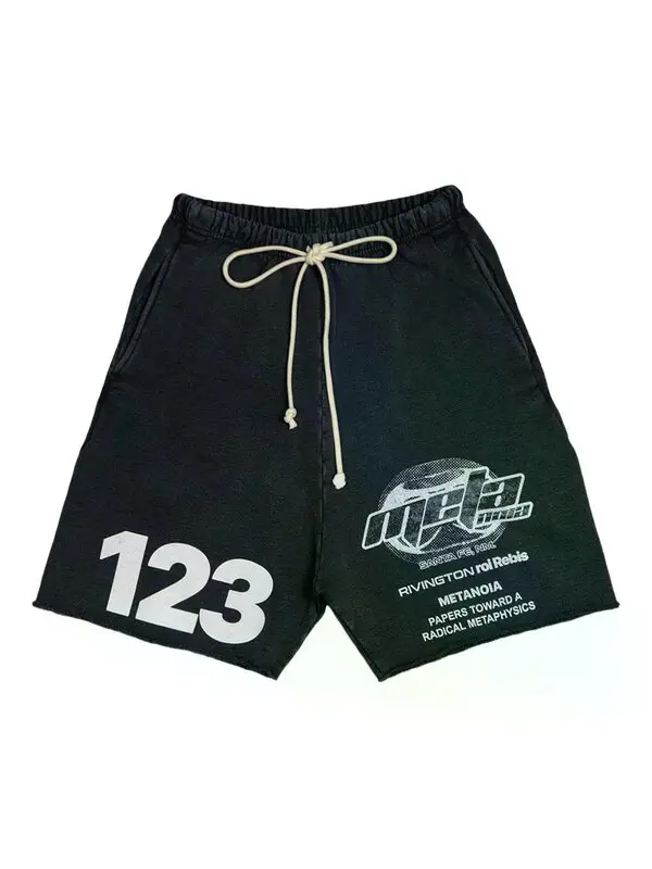 RRR123 Radical Alma Track Shorts - Black