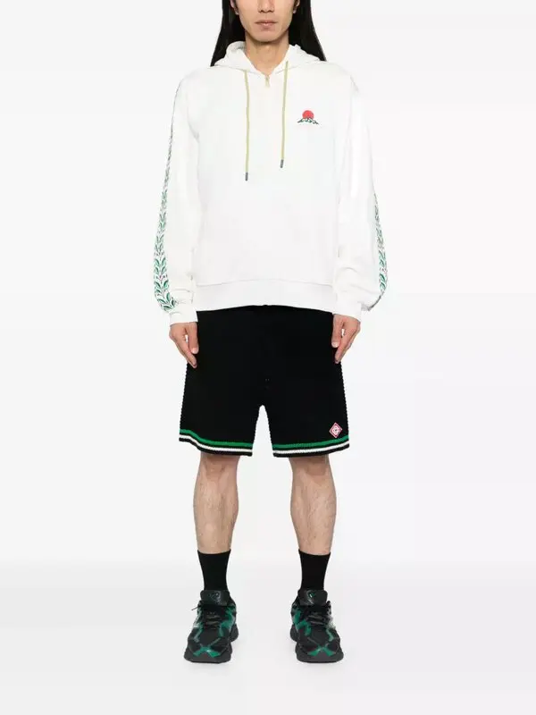 Casablanca Laurel Tape Zip Up Hoodie Jacket