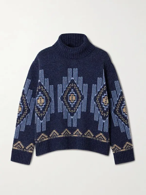 WE NORWEGIANS Kautokeino Jacquard-knit Wool-blend Sweater