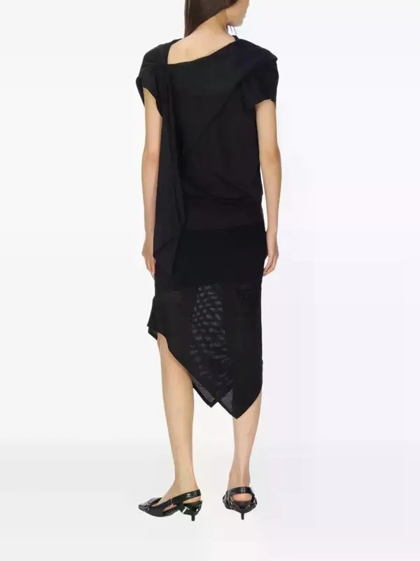 THE GARMENT Scarf Detail Top - Black