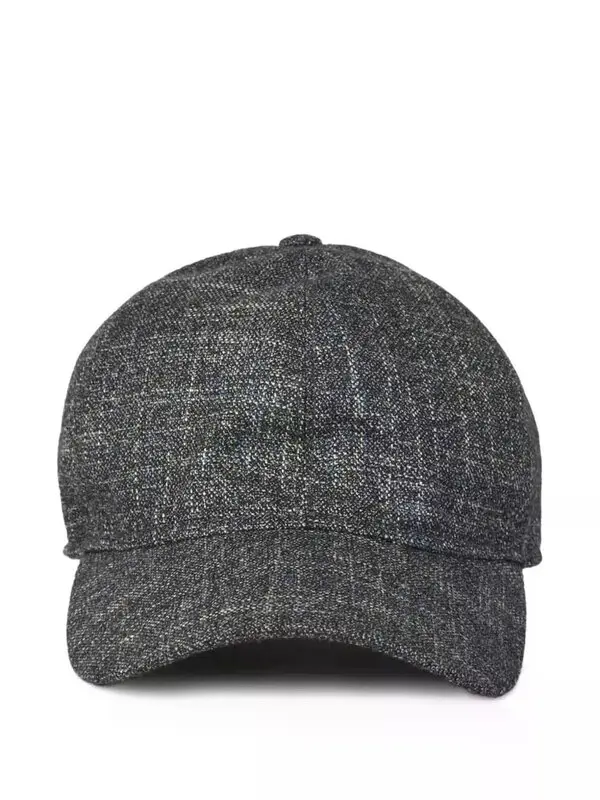 Borsalino Textured Baseball Cap - Grey