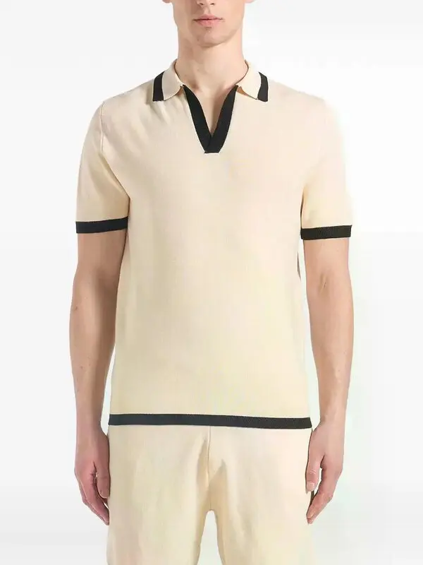 Manière De Voir Lambert Polo-collar T-shirt - Neutrals