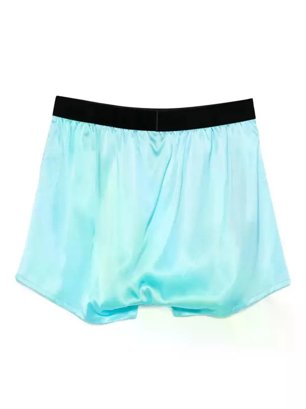 TOM FORD Logo-waistband Boxers - Blue