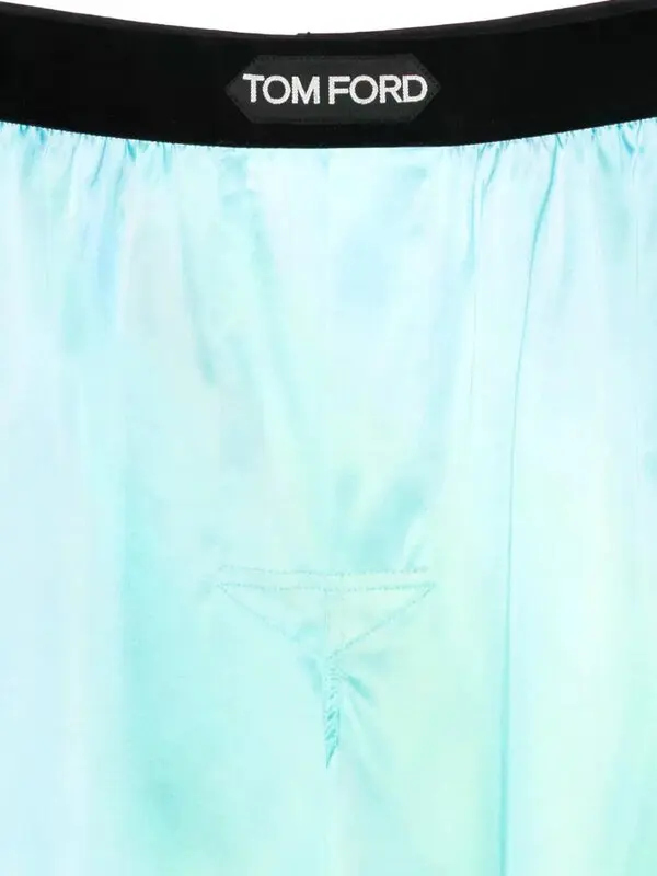 TOM FORD Logo-waistband Boxers - Blue