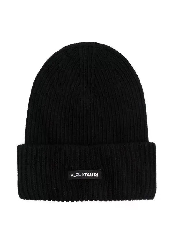 ALPHATAURI Ari Logo-patch Beanie - Black