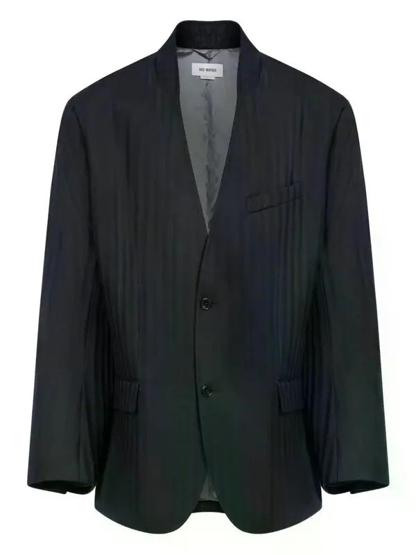 HED MAYNER Striped Two-button Jacket