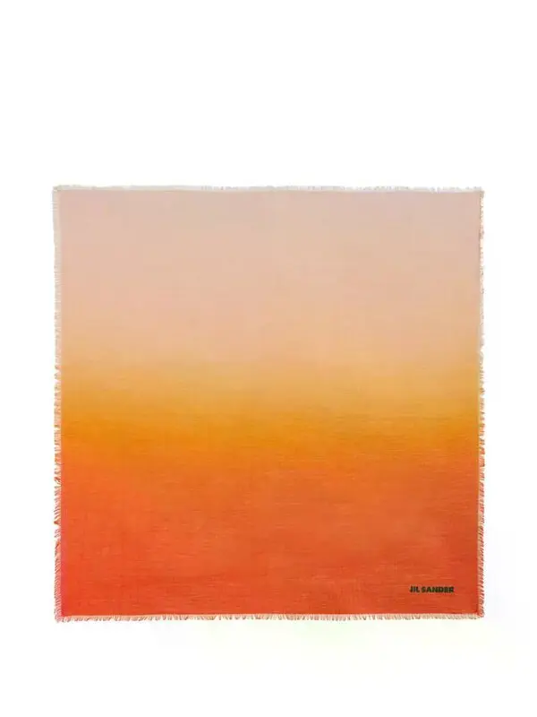 JIL SANDER Gradient-effect Scarf - Orange