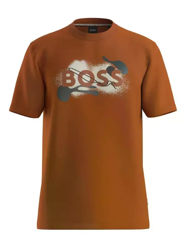 BOSS Logo-print Cotton T-shirt