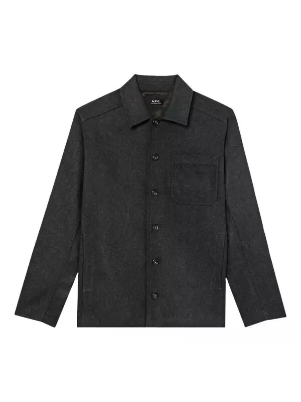 A.p.c. Chest-pocket Button-fastening Shirt Jacket