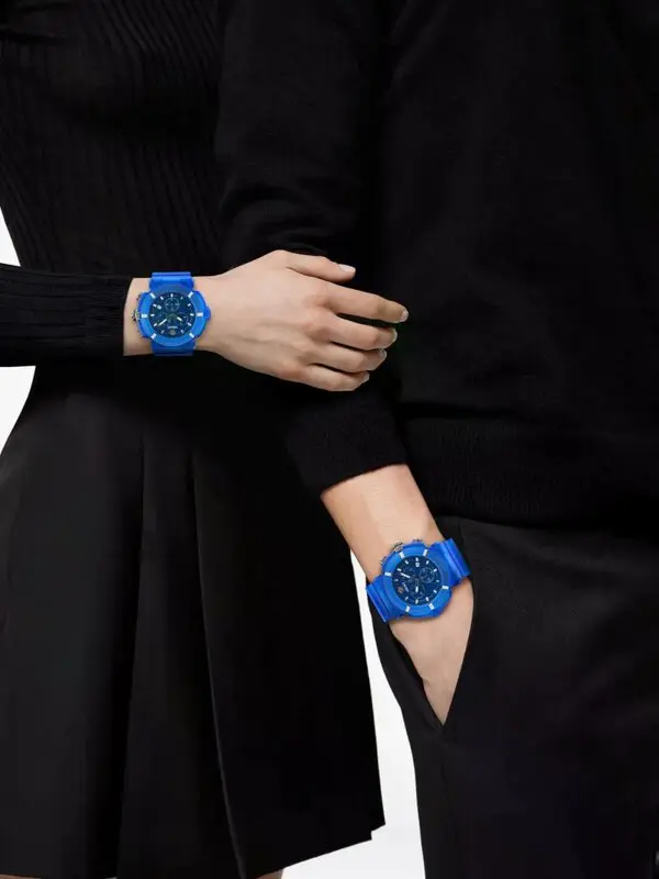 Versace Vertime 45mm Chronograph Watch - Blue