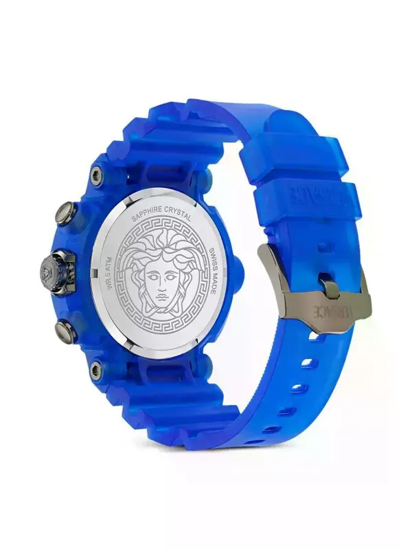Versace Vertime 45mm Chronograph Watch - Blue