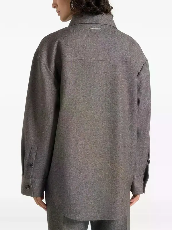 Manière De Voir Maniere De Voir Oversized Tailored Shirt With Pockets - Grey