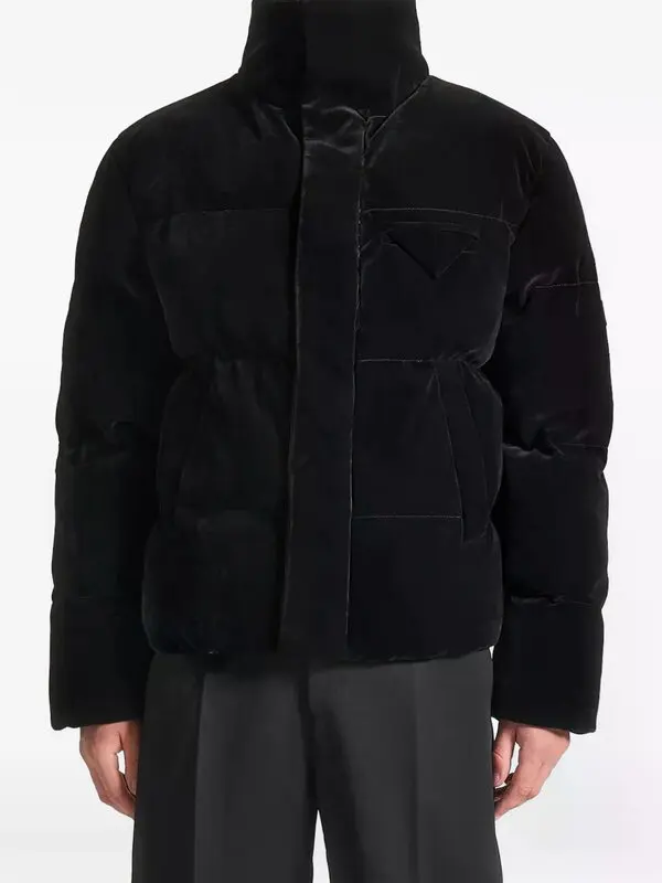 Manière De Voir Velvet Puffer Jacket