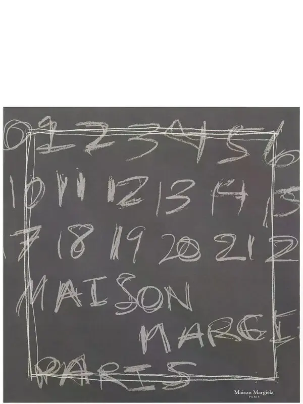 MAISON MARGIELA Numbers-print Neckerchief