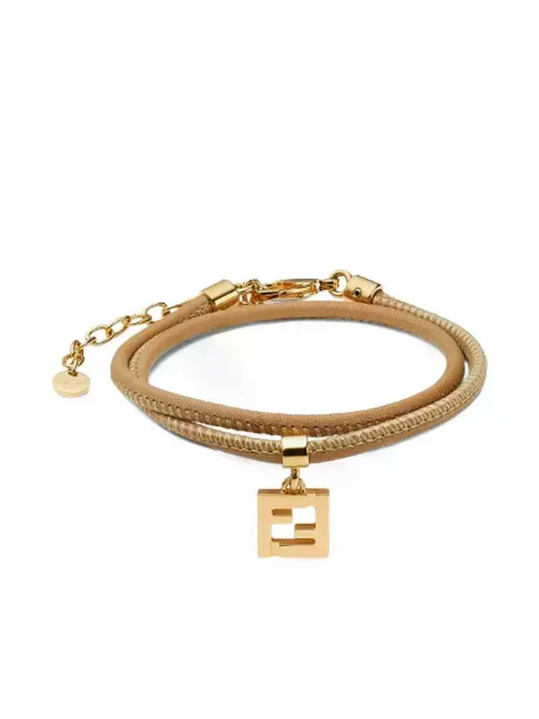 Fendi Forever Leather Bracelet - Gold