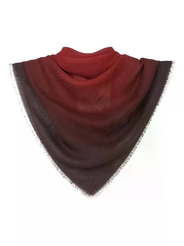 Giorgio Armani Fringed Scarf - Red