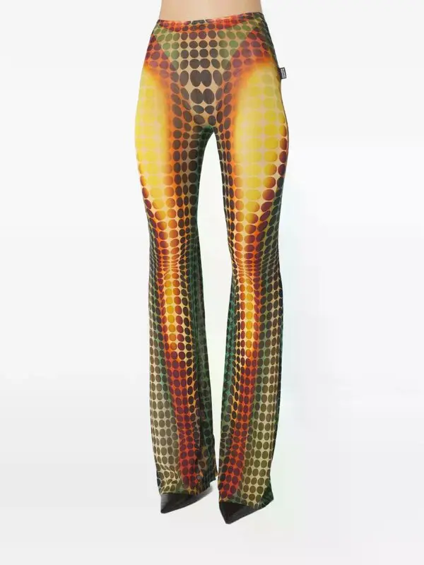 JEAN PAUL GAULTIER Re-edition Flared Trousers - Yellow