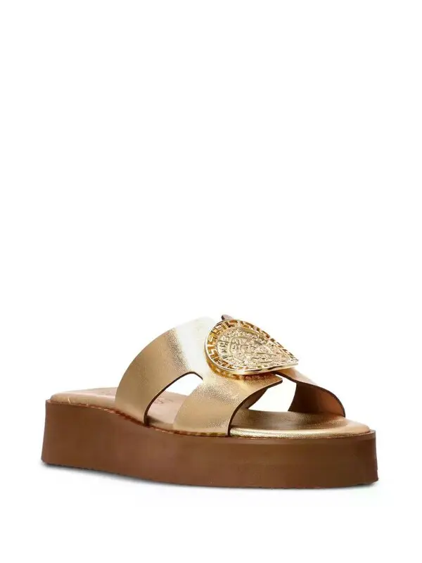 KOTRIS SANDALS Metallic-embellished Platform Sandals